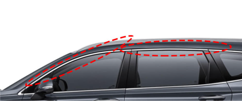 OEM 82860-AT010 MOULDING ASSY-FRT DR FRAME,RH Chrome Ems for Kia Niro ...