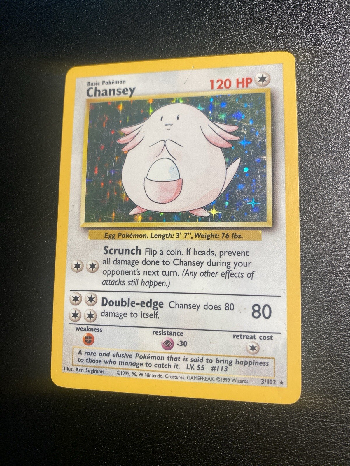 Pokémon TCG Chansey Base Set 3/102 Holo Unlimited Holo Rare | eBay