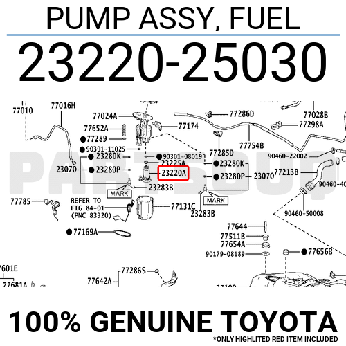 2322025030 Genuine Toyota PUMP ASSY, FUEL 23220-25030 | eBay