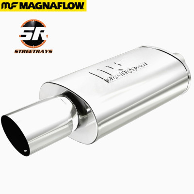 Magnaflow Mirror Finish Stainless Steel Universal Muffler w/ Tip 14834 ...