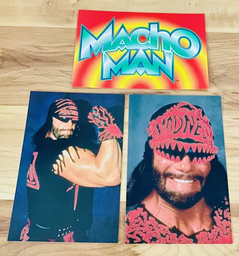 Macho Man Iconic 1998 Panini WCW/nWo Superstars Photocard 3 Card Lot🌟NM ...