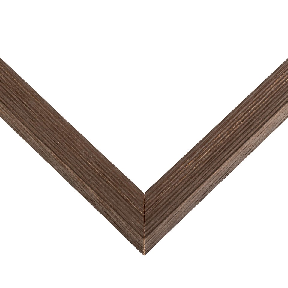 6x24 Shadow Box Frame Brown | 1.125 inches Deep Real Wood Rustic ...