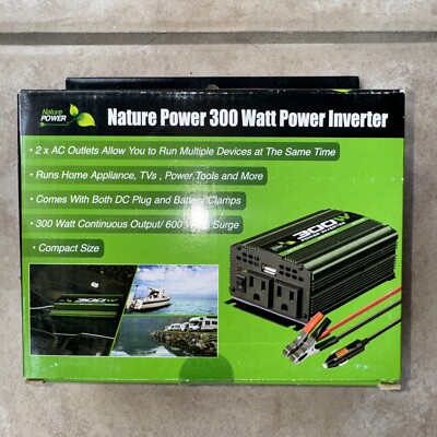 Nature Power 300 Watt Power Inverter With Digital Display (37300) | eBay