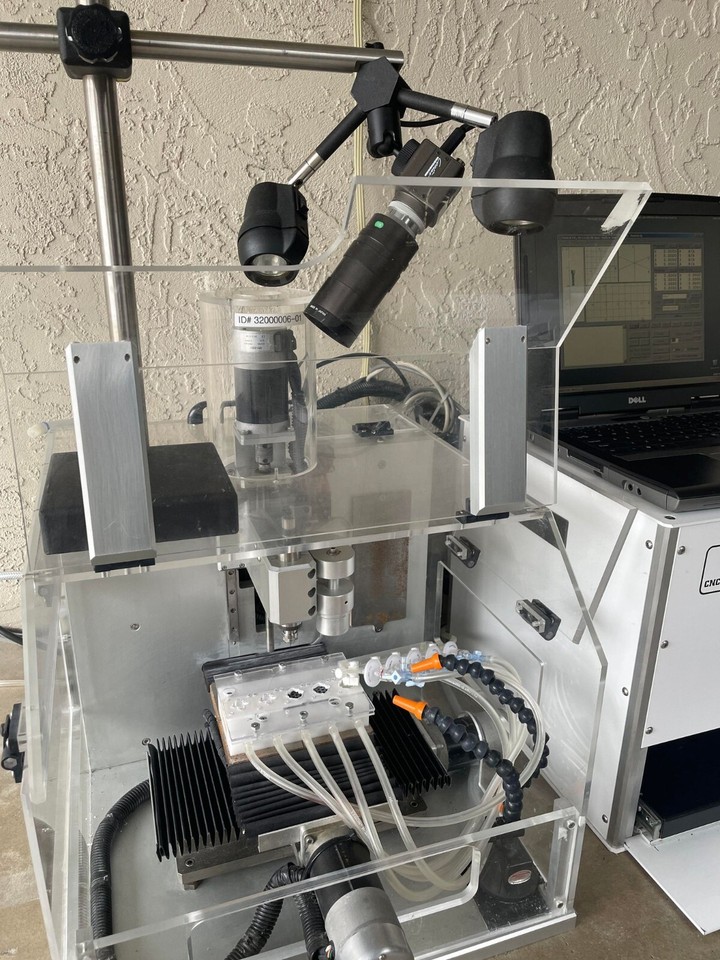 Cameron 2001-S Bench Top CNC Micro Milling & Drilling Center & Dell ...