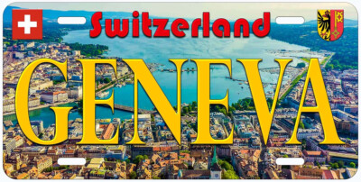 Geneva Switzerland Lake Novelty Car License Plate | eBay