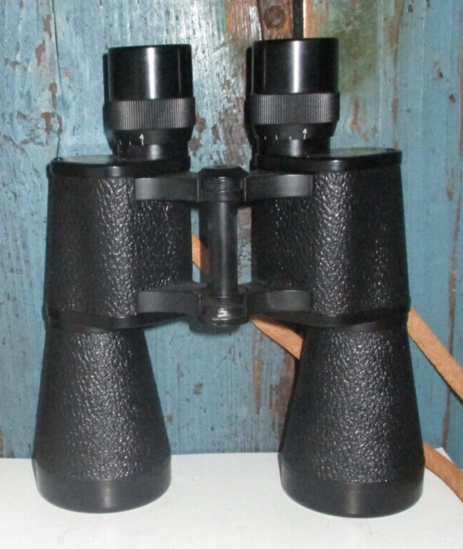 VINTAGE PAR-C 7x50 262 FT AT 1000 YARDS COATED OPTICS BINOCULARS WITH ...