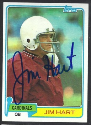 1981 Topps football #401 Jim Hart IP autograph signed card | eBay