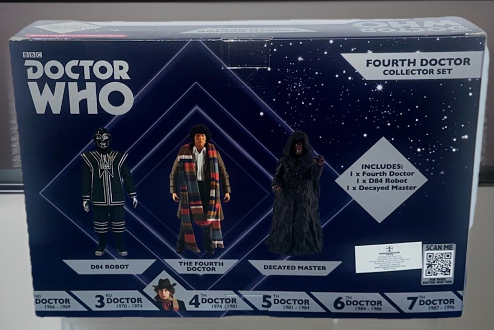 Doctor Who 5.5" Action Figure Set 4th Doctor D84, Decayed Master New ...