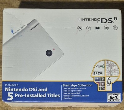 Nintendo DSi Brain Age Collection White Handheld System New Factory ...