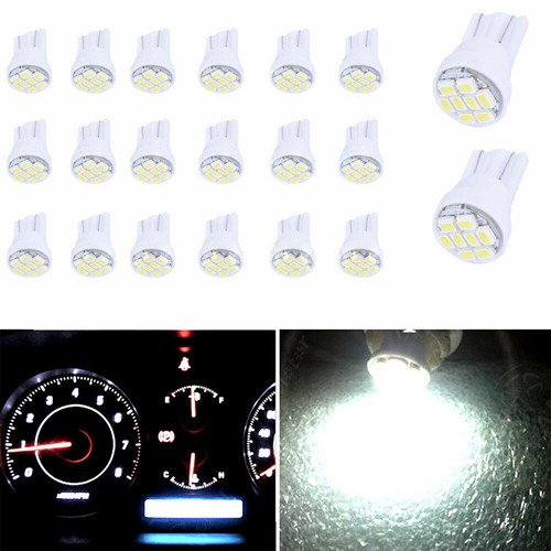 20PC Super White T10 LED Bulb For Car Instrument Panel Cluster Dash ...
