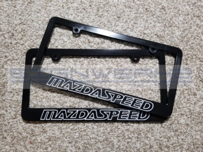 Mazdaspeed License Plate Frame Miata MX5 CX3 RX7 RX8 outline - Pair | eBay