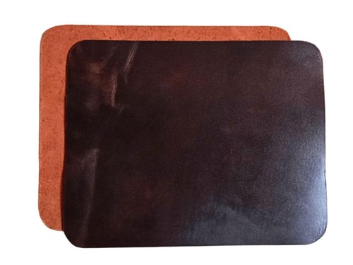 Pack of 2 Full Grain Real Leather Mouse Pads for Desk | Smooth Anti ...