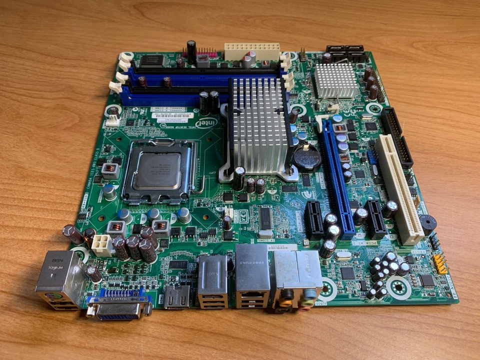 Intel DG43GT LGA775 Motherboard with Core 2 CPU, IO Shield -TESTED | eBay