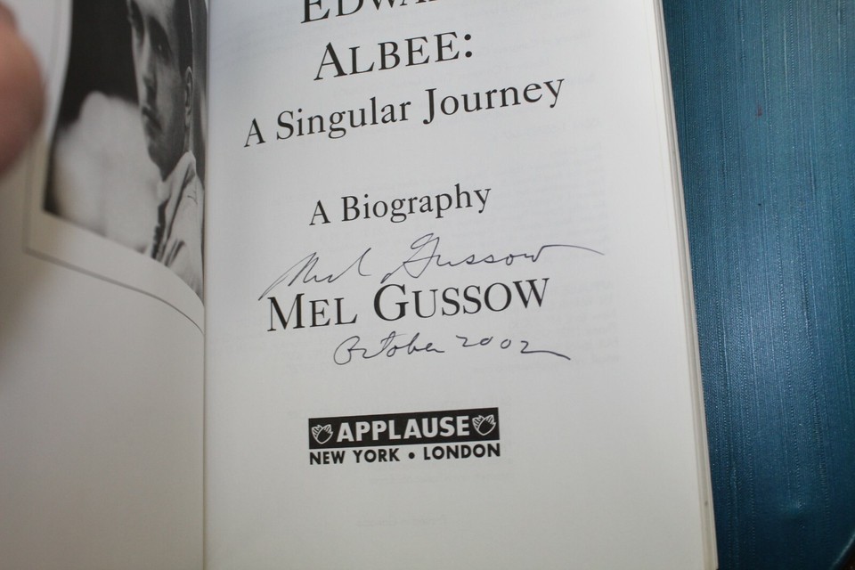 SIGNED (2002) Applause Bks.: Edward Albee : A Singular Journey by Mel ...