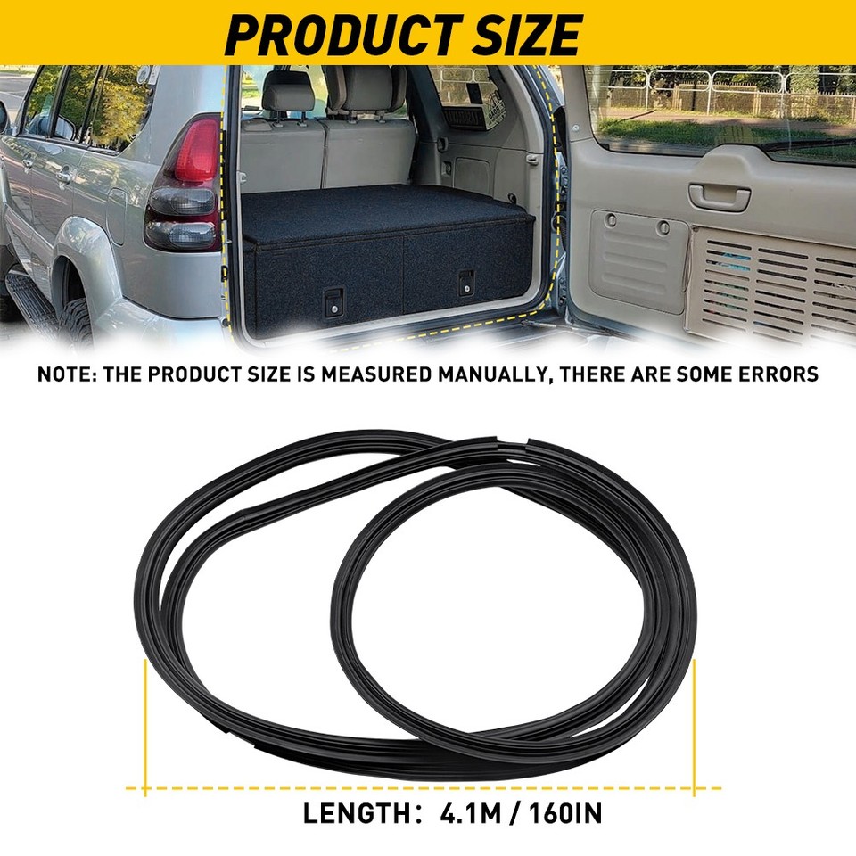 For 120 Toyota Prado KZJ Back Series Barn Door Tailgate Rubber Seal ...