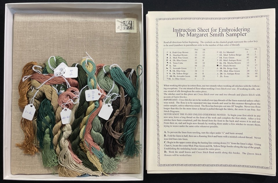 Xstitch KIT/CHART: THE EXAMPLARERY Margaret Smith Sampler (NIB)-ZW83 | eBay