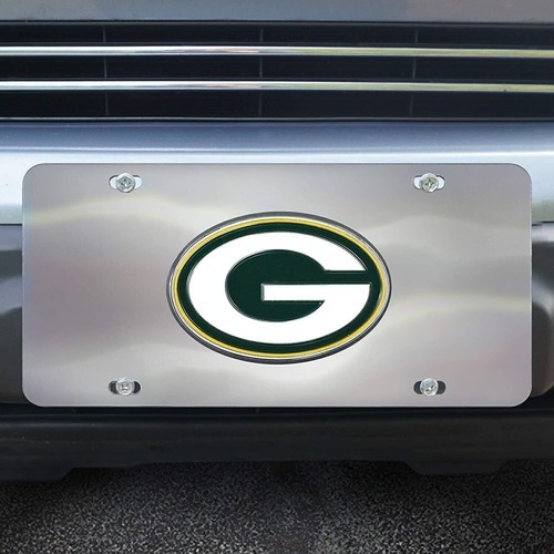 Green Bay Packers License Plate Tag, Premium Stainless Steel Diecast ...