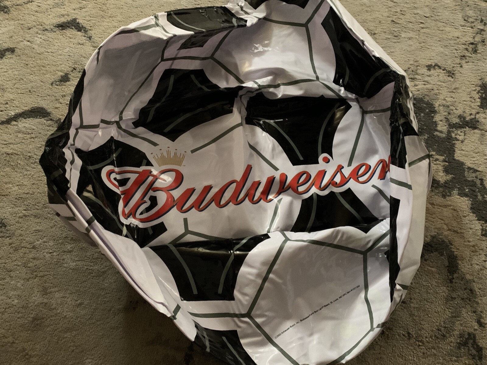 Budweiser Bud Light Inflatable Soccer Ball (Never Used) Advertisements ...