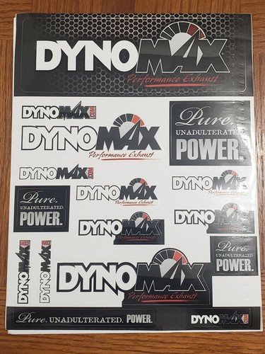 Dynomax Performance Exhaust Sticker Sheet - Multiple Sizes & Styles on ...