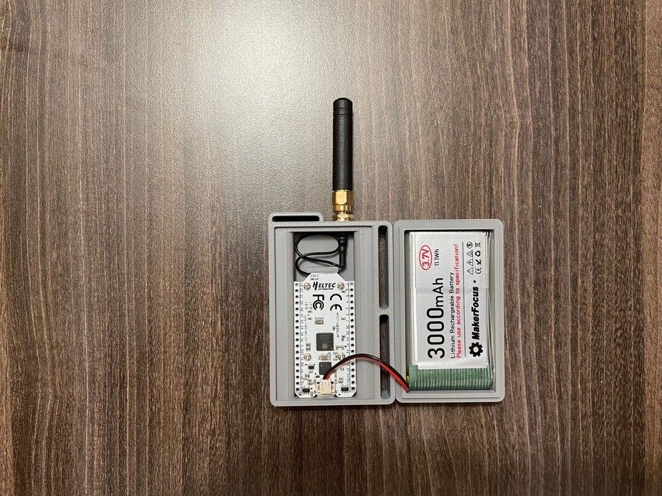 Meshtastic Node 915mhz Heltec V3 Radio w/custom case 3000mah battery W ...