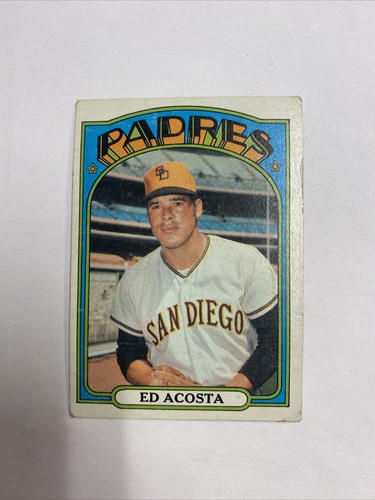 1972 Topps Baseball Ed Acosta San Diego Padres Card #123 | eBay