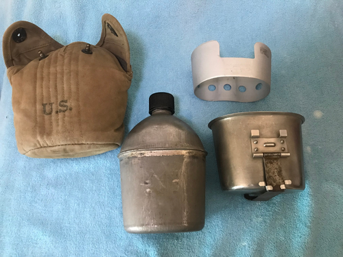 WW2 US Army Canteen, Cover, Cup Set, Vintage Original Set w/ Warmer | eBay