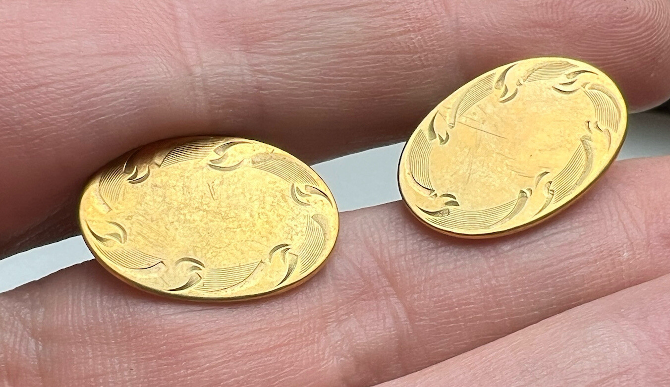ANTIQUE SIGNED ETCHED GOLD FILLED A. & J. P. CUFFLIN… - Gem