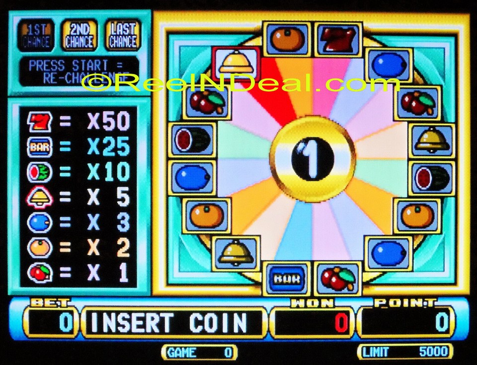 Fruit Fortune Cherry Master 8-Liner PCB Game Board POG Pot O Gold Fruit ...