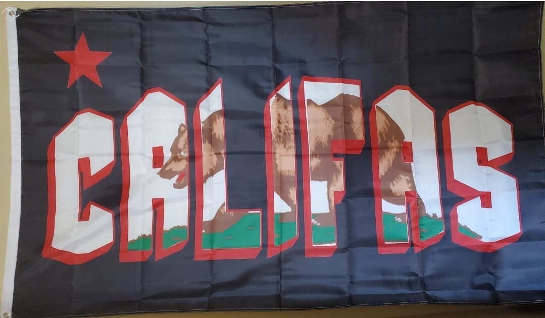 Califas 3x5 California Bear Flag Lowrider Style History La Raza | eBay