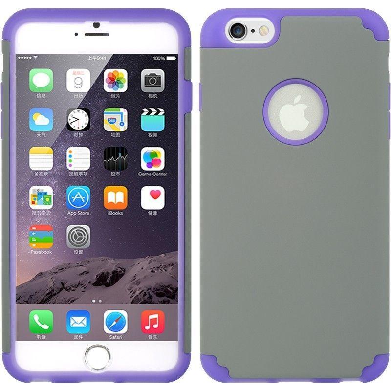 Hybrid Rubber Hard+Soft Tough Impact Case Cover iPhone 6 or 6+ PLUS | eBay