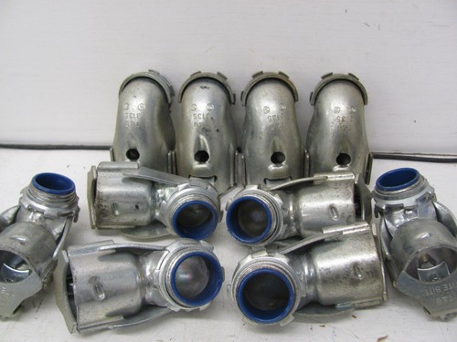 LOT OF 10 THOMAS & BETTS TITE BITE CONNECTORS 3135 3/4" 90 DEGREE USED ...