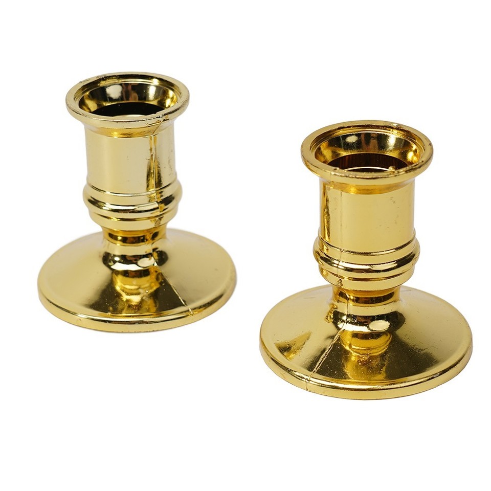 2pcs Candle Holders Candle Base Candlestick Dinner Decor Plastic ...
