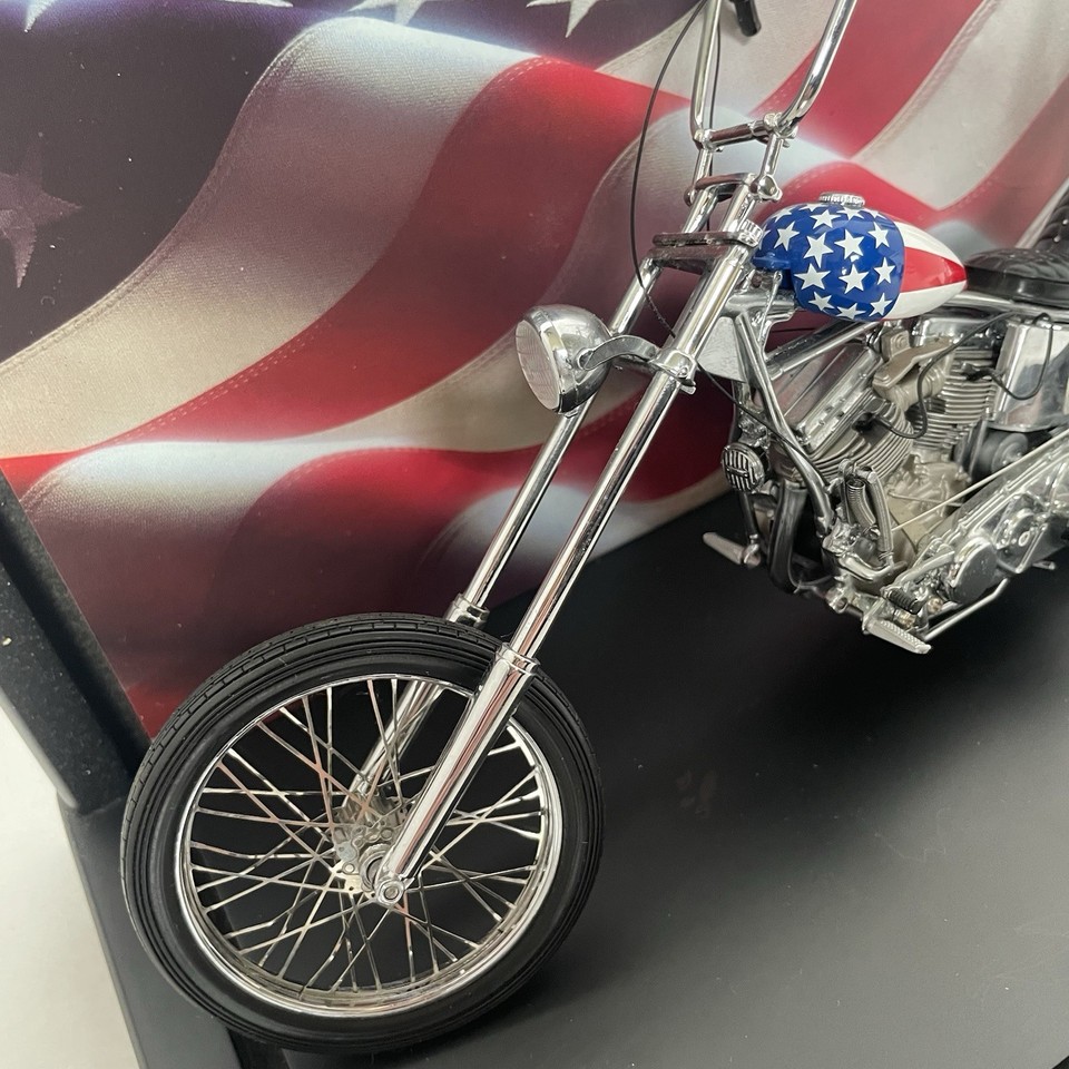 FRANKLIN MINT HARLEY-DAVIDSON DIECAST Easy rider Capt America Panhead ...