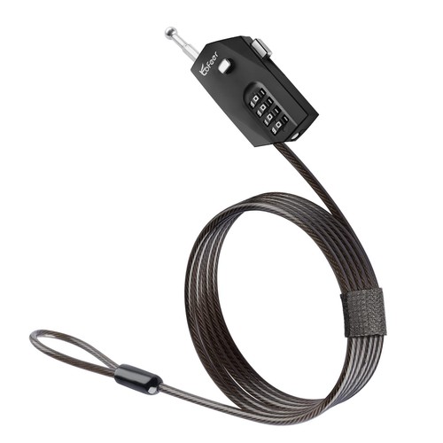 Adjustable Cable Lock, Combination Wire Lock Trail and Kayak Lock, 6 ...