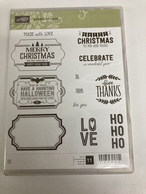 Stampin' Up! Labels to Love Clear Mount Stamp Set | eBay