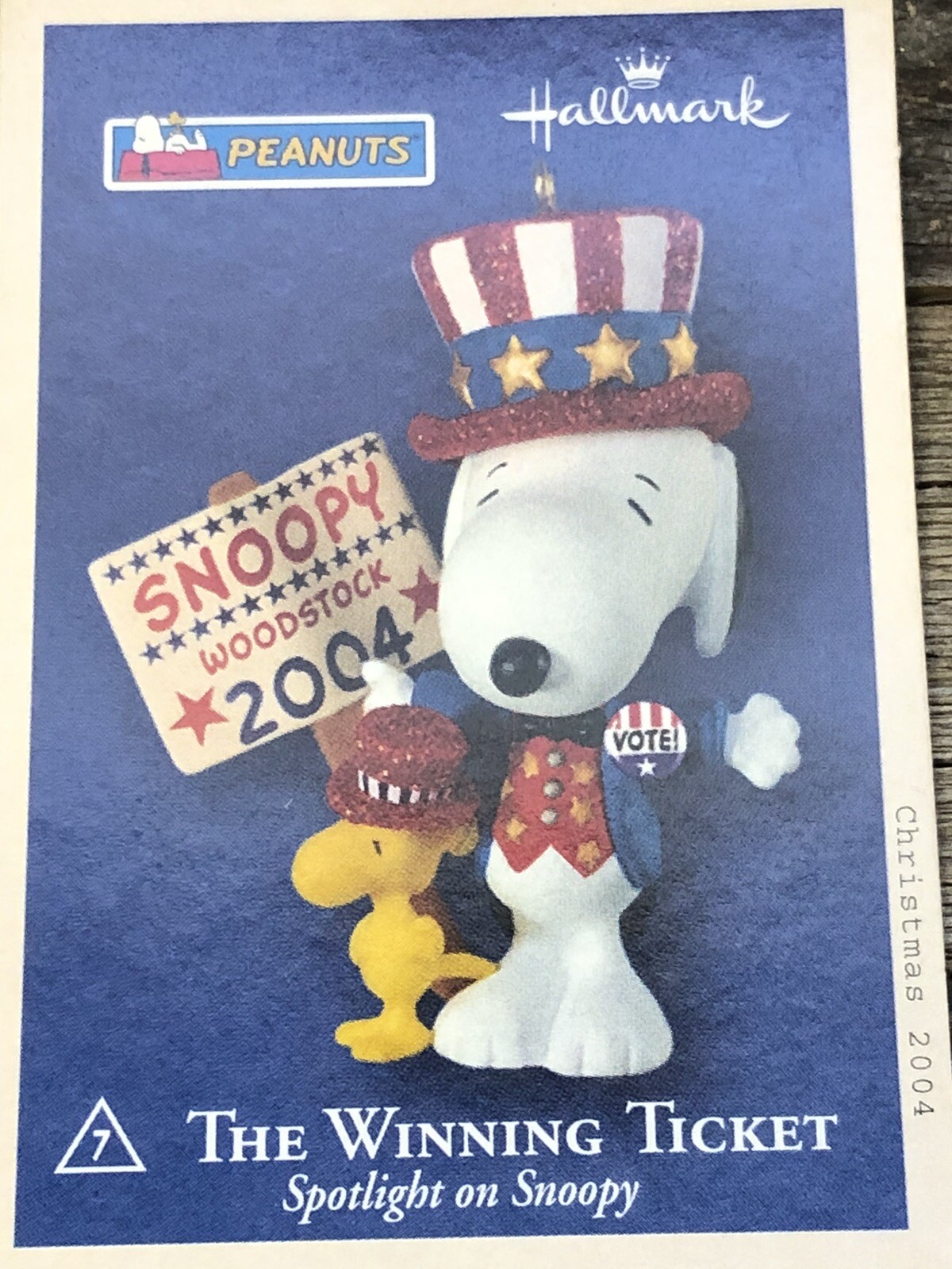 The Winning Ticket Snoopy Ornament Hallmark Vtg Peanuts Collectible | eBay