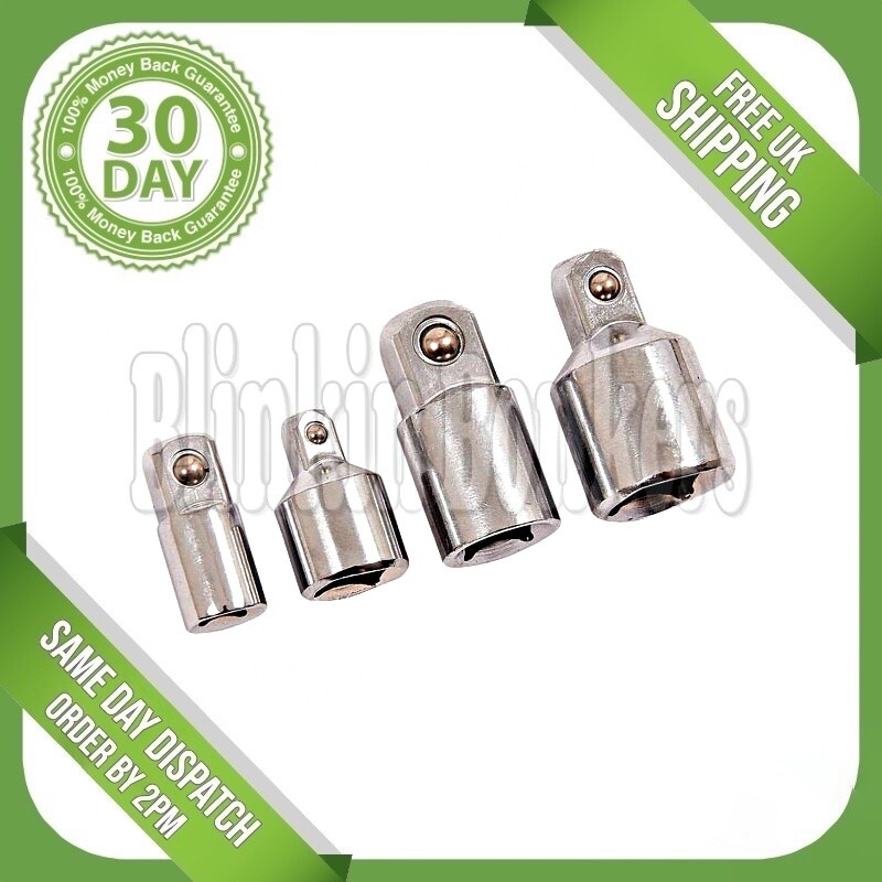 SOCKET ADAPTOR CONVERTER REDUCER 1/2 3/8 1/4 DRIVE STEP UP DOWN ADAPTER ...