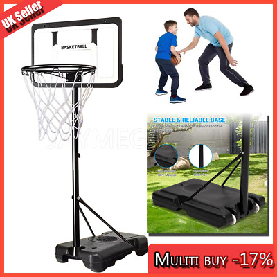 Portable Basketball Hoop 7-9ft Height Adjustable Basketball Net Stand 2 ...