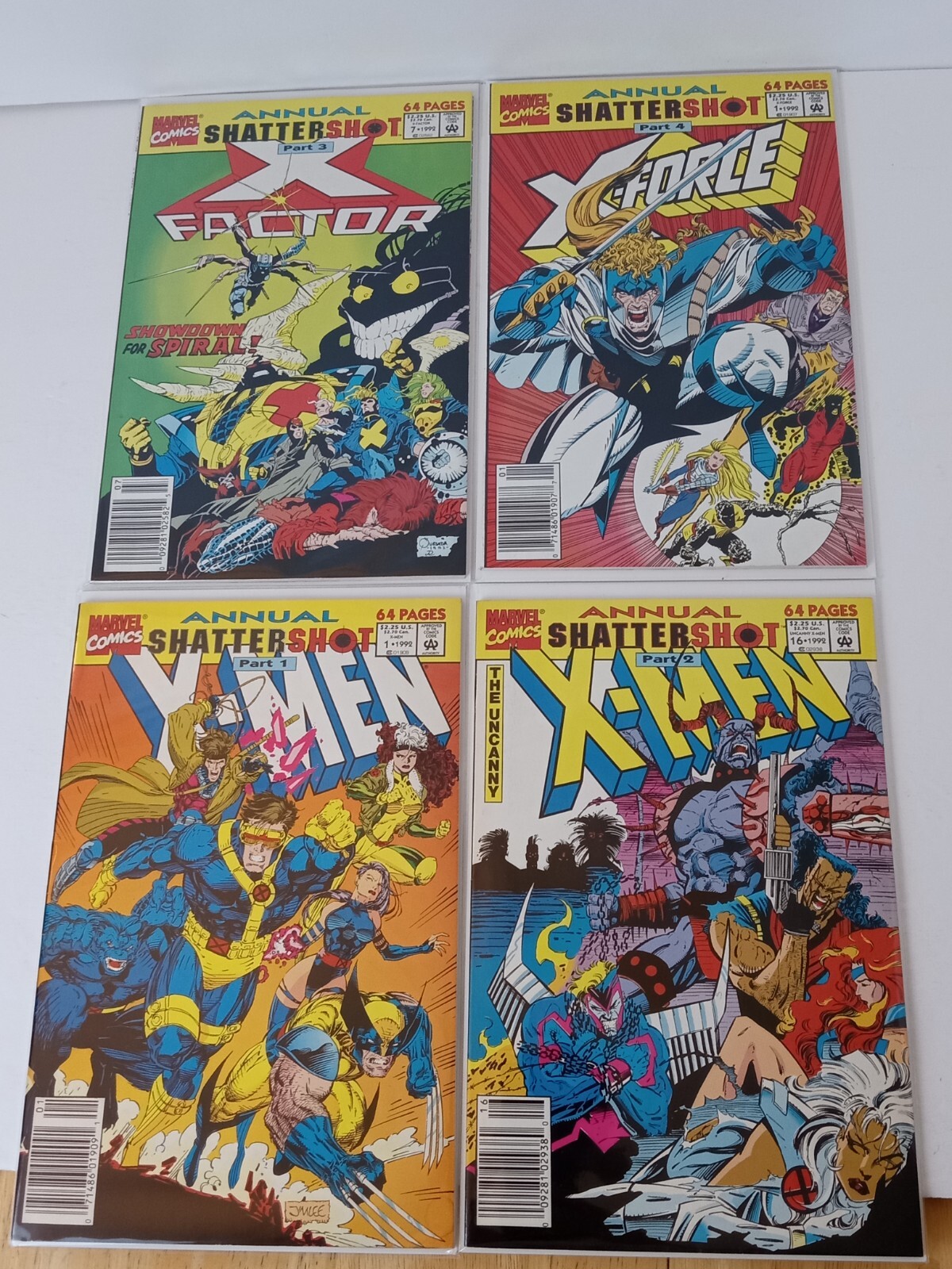 Shattershot 1 2 3 4 lot 1-4 Annual X-Force X-Men X-Factor Marvel 1992 ...