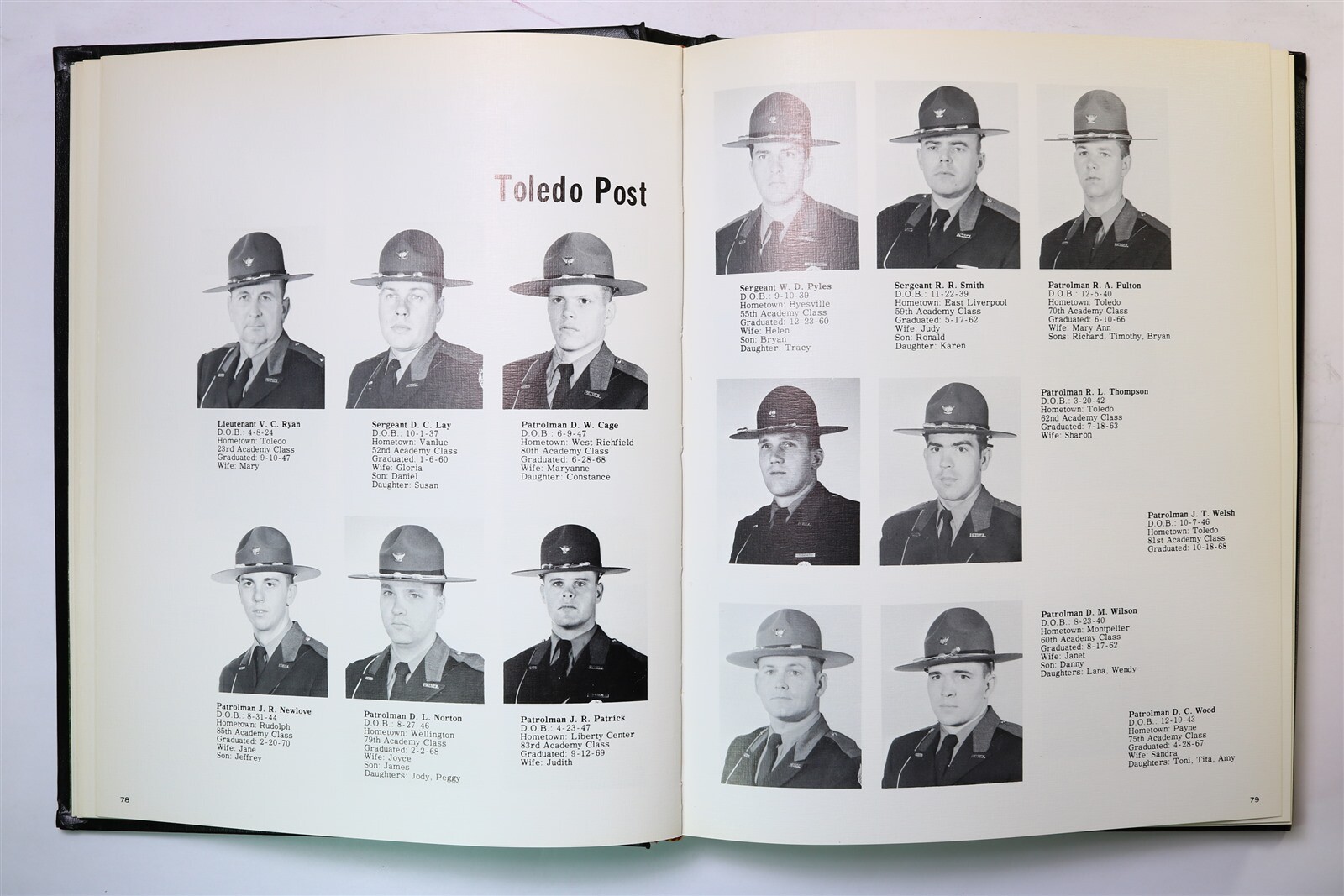 Ohio State Highway Patrol 1970 Yearbook Police Department History Book ...