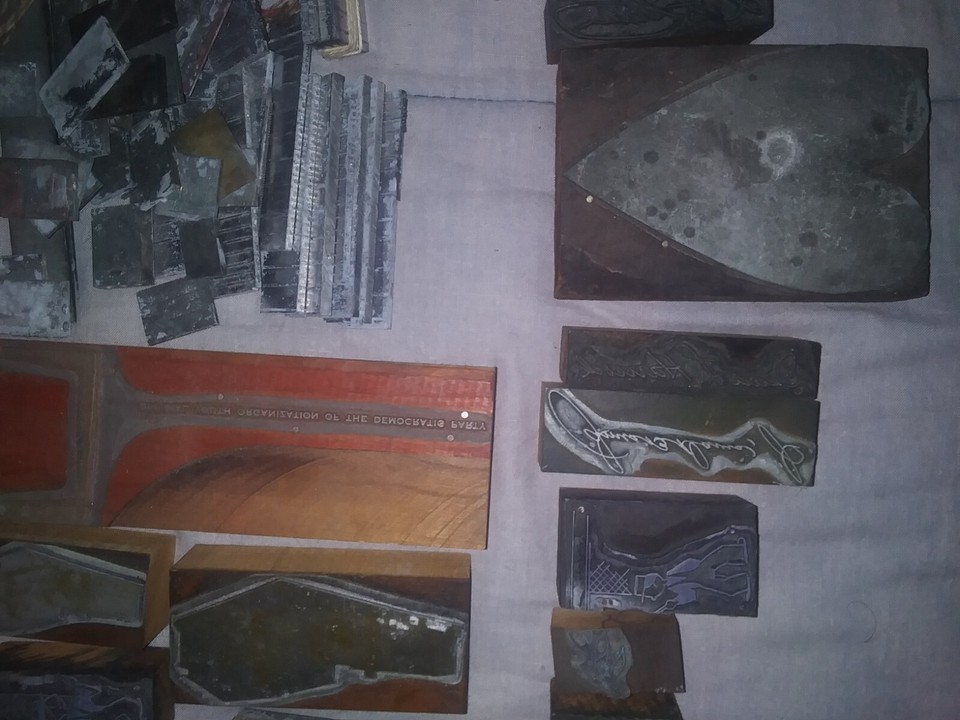 Rare Vintage Printing Block Ink Stamps early 1900s LOT mostly steel | eBay