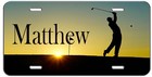 PERSONALIZED CUSTOM GOLF SUNSET VANITY LICENSE PLATE AUTO TAG | eBay
