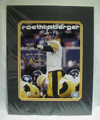 Ben Roethlisberger 2004 NFL Offensive Rookie of the Year Custom Matted ...