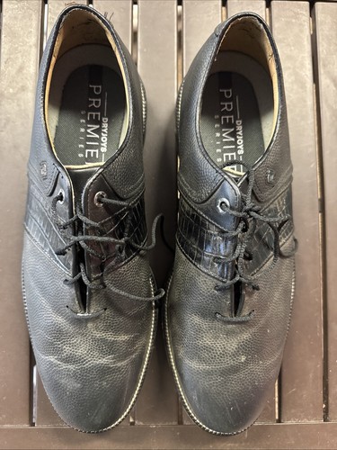 FootJoy Dryjoys Premiere Series Golf Shoes Black Size 11.5 W/VersaTrax ...