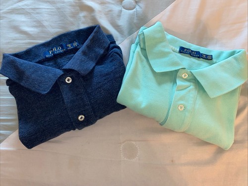 Lot of 2 Polo Ralph Lauren Solid Short Sleeve Polo Shirts Size 2XB | eBay