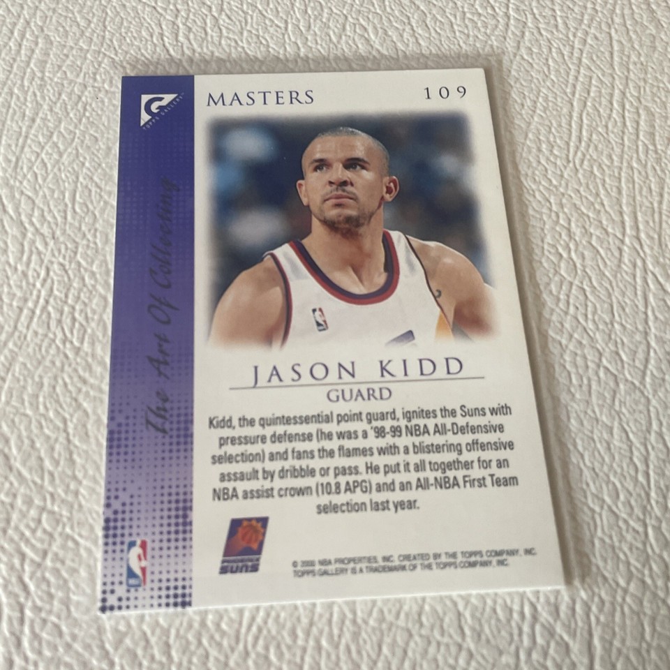 2000 TOPPS GALLERY MASTERS #109 JASON KIDD BASKETBALL CARD | eBay