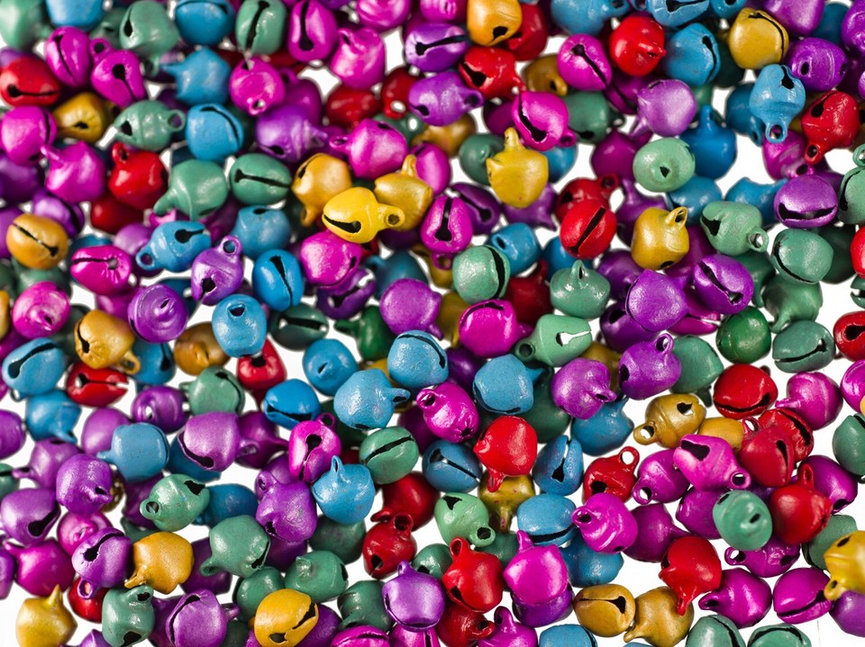 Assorted Color Jingle Bells - Lot Of 50 Bells - Ø 10Mm - 4582 | eBay