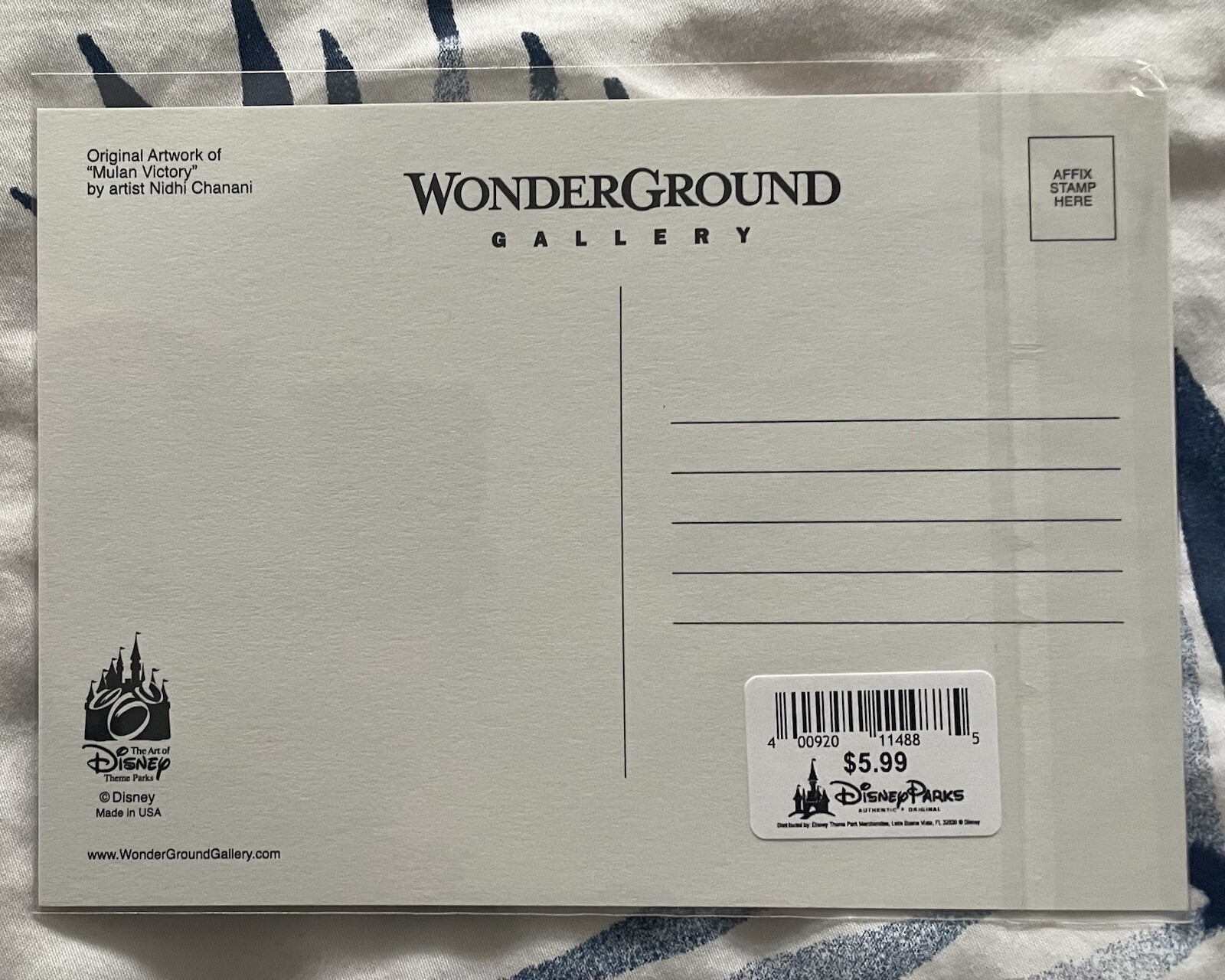 WonderGround Gallery Disney “Mulan Victory” Postcard By Nidhi Chanani ...