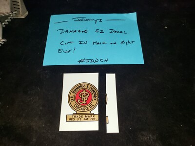 (1) JENNINGS ANTIQUE SLOT MACHINE S2 DECAL Damaged/Flawed #S2JDDCH | eBay