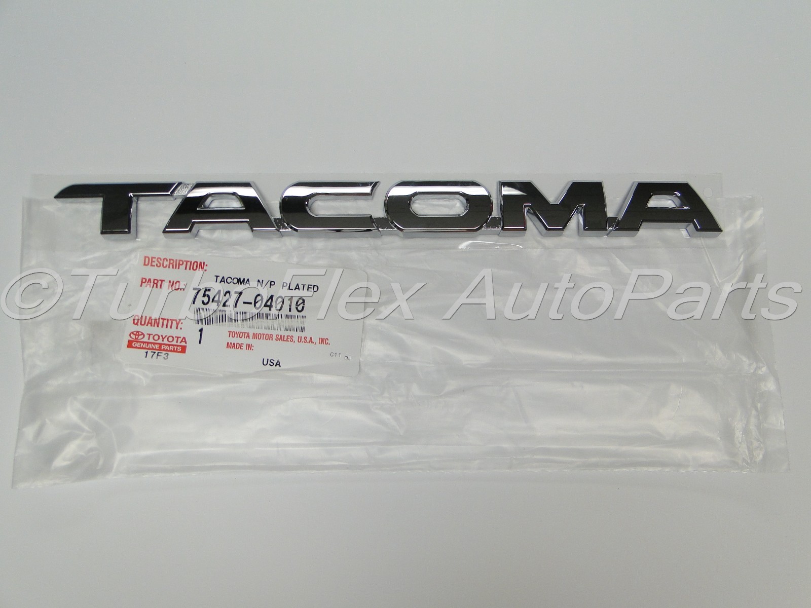 Toyota Tacoma 2005-2015 TACOMA Door Tailgate Emblem Genuine OEM 75427 ...